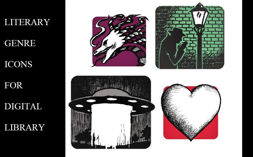 Literary Genre Icons for Digital Library by iSubhranil on DeviantArt