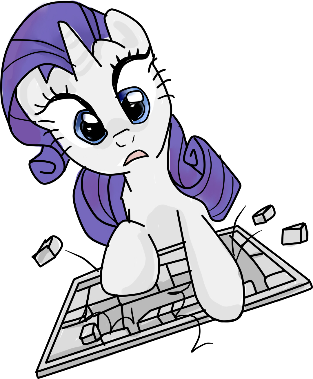 How Rarity Would Actually Type On Keyboard By Gret by GretaMacedonio on ...