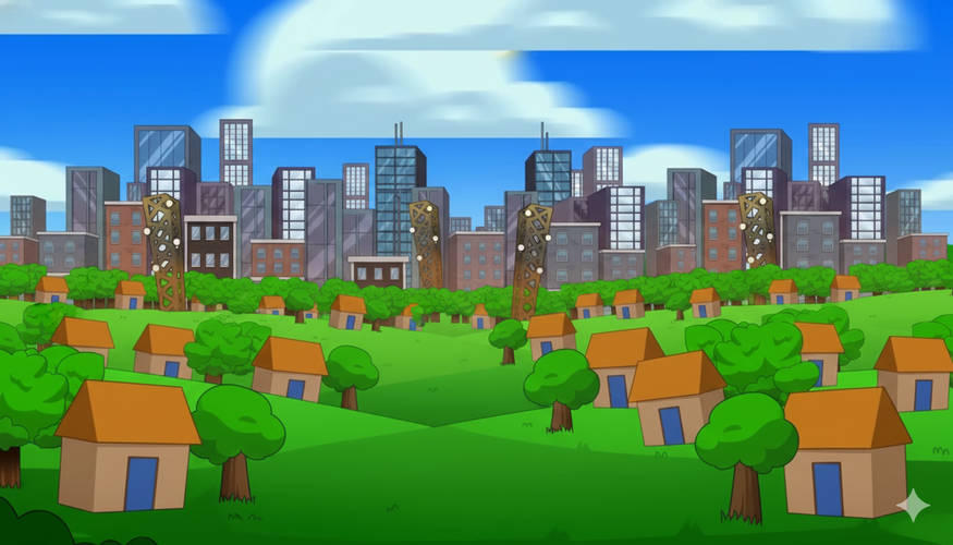 Sprunki Town background by JohnTheAloFan2022 on DeviantArt