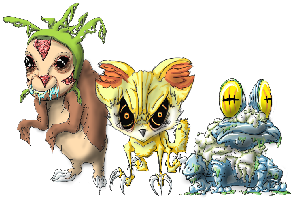 Pokemon From Hell Xy Starters by coconutcow on DeviantArt