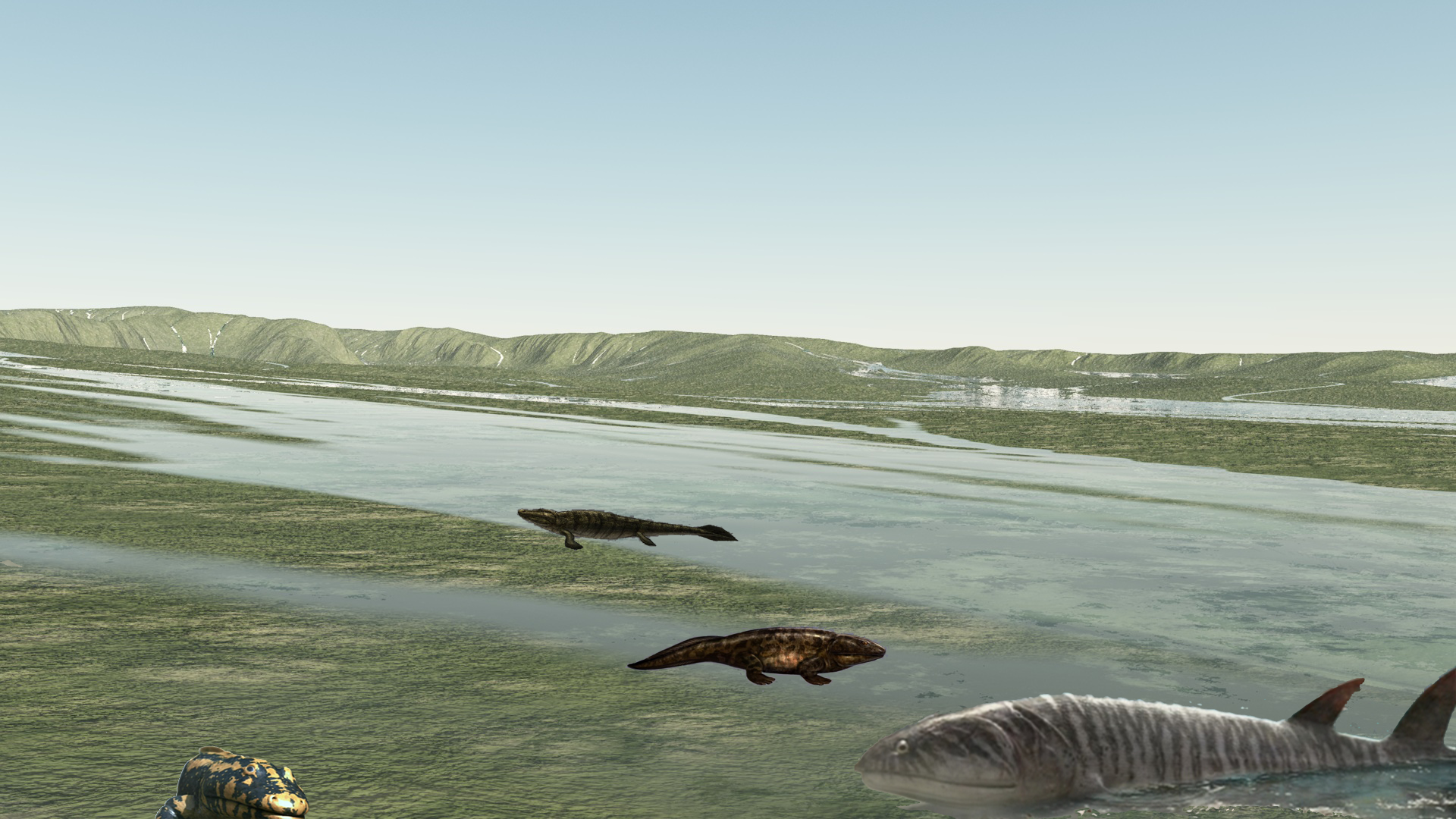 Devonian lake by ninjakingofhearts on DeviantArt