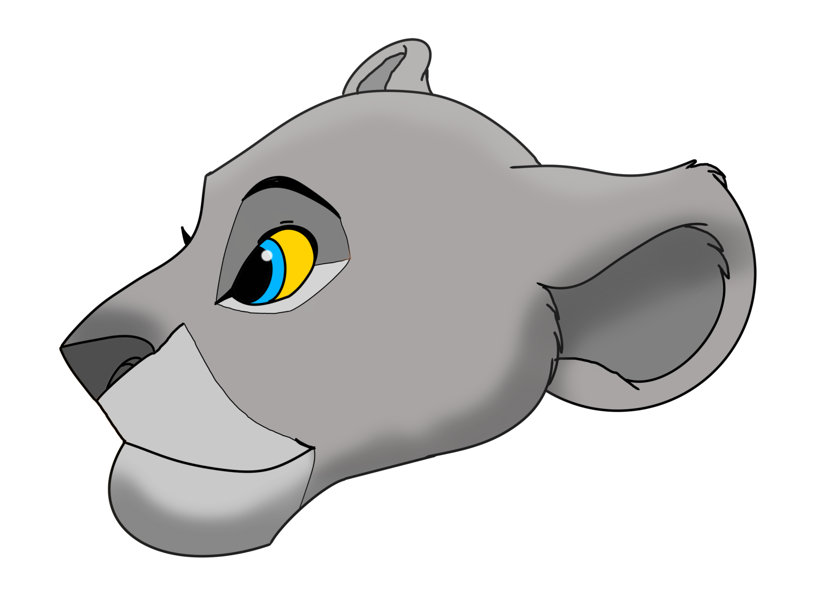 Free cub headshot base by Nylaxiana on DeviantArt