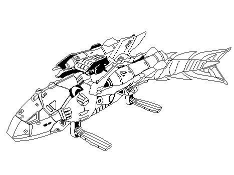 Zoids: Warshark Outline by arbiter7734 on DeviantArt