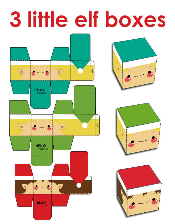 Merry Christmas Elf Gift Box by hellohappycrafts on DeviantArt