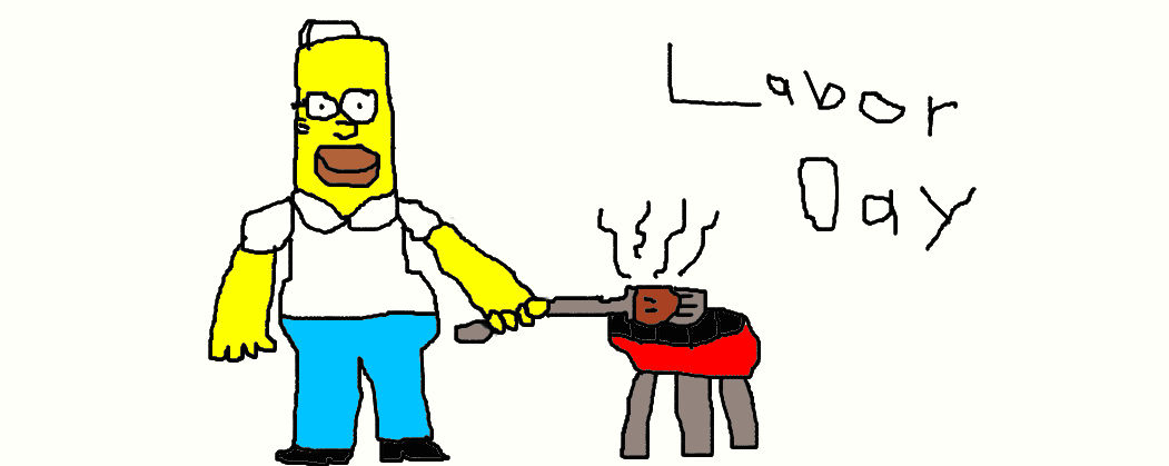 Homer Simpson Labor Day BBQ by Simpsonsfanatic33 on DeviantArt