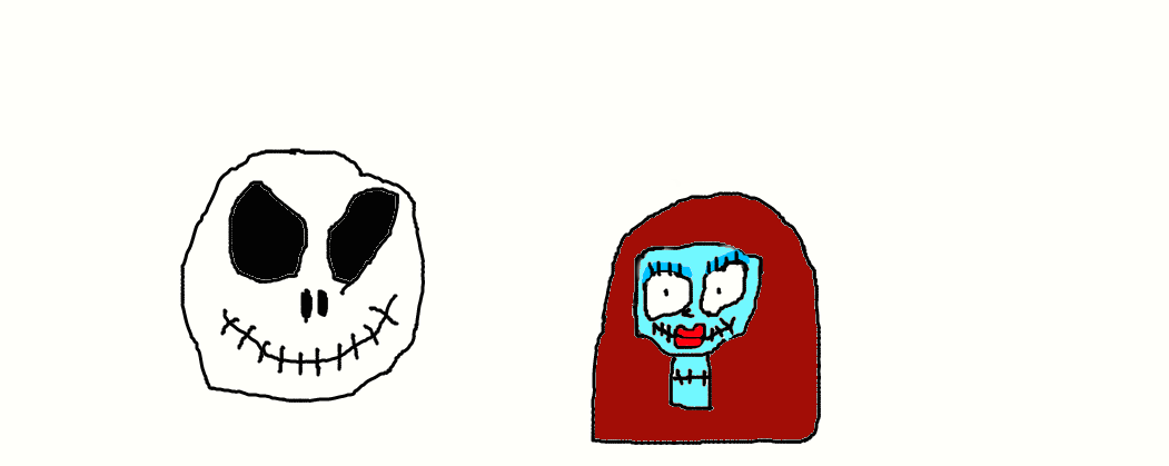 Jack and Sally by Simpsonsfanatic33 on DeviantArt