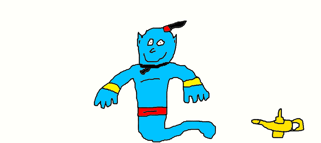 Genie and his Lamp by Simpsonsfanatic33 on DeviantArt