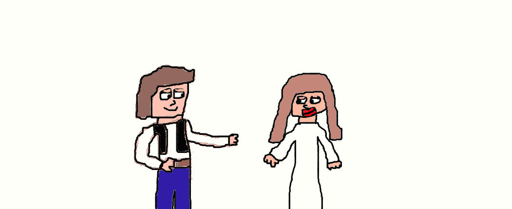 Han Solo and Princess Leia by Simpsonsfanatic33 on DeviantArt
