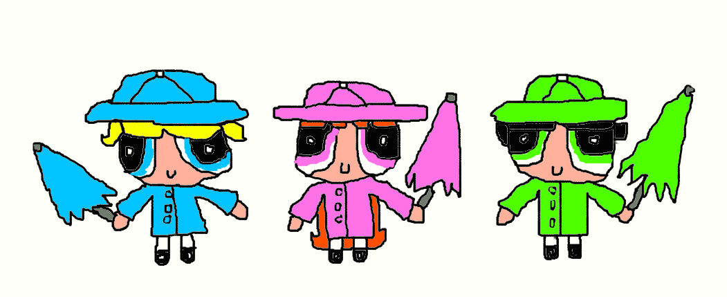 Powerpuff Girls Rain Gear by Simpsonsfanatic33 on DeviantArt