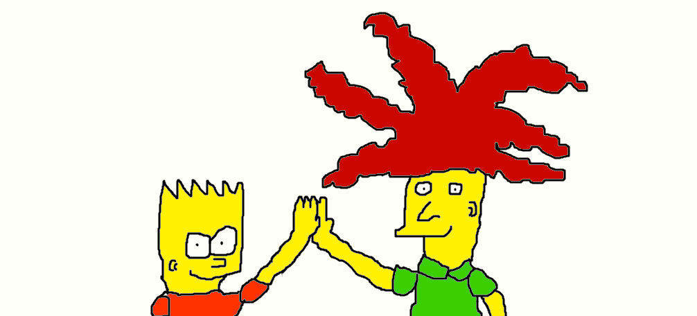 Bart and Sideshow Bob friends by Simpsonsfanatic33 on DeviantArt