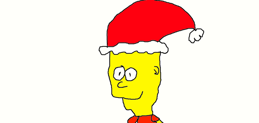 Bart Simpson with Santa Hat by Simpsonsfanatic33 on DeviantArt