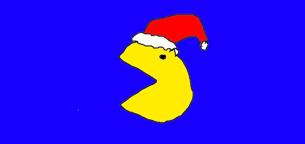 PacMan with Santa hat by Simpsonsfanatic33 on DeviantArt