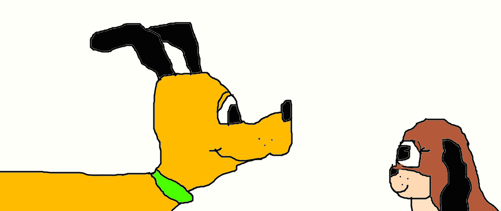 Pluto and Fifi by Simpsonsfanatic33 on DeviantArt