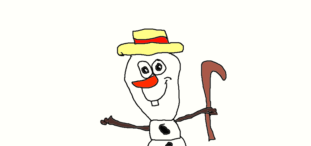 Olaf Singing Hat and Cane by Simpsonsfanatic33 on DeviantArt