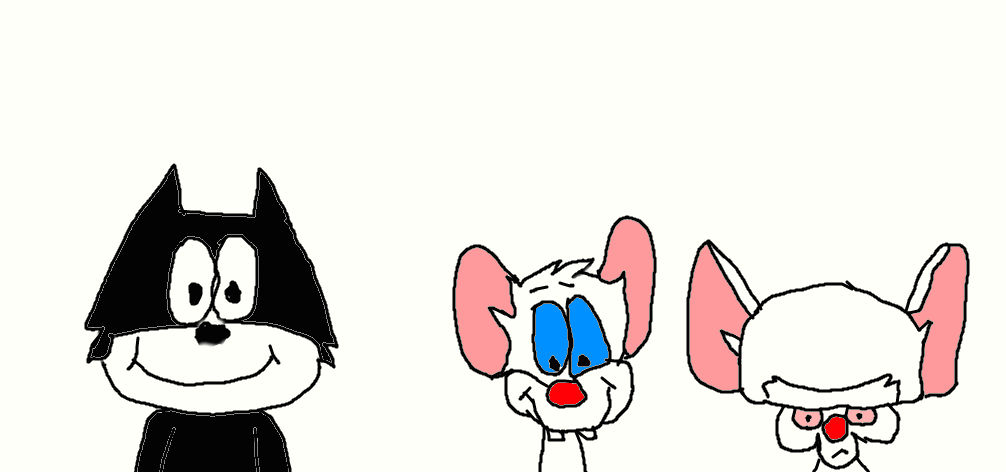 Felix and Pinky and the Brain by Simpsonsfanatic33 on DeviantArt