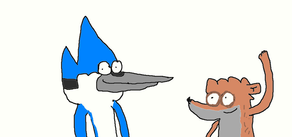 Mordecai and Rigby by Simpsonsfanatic33 on DeviantArt