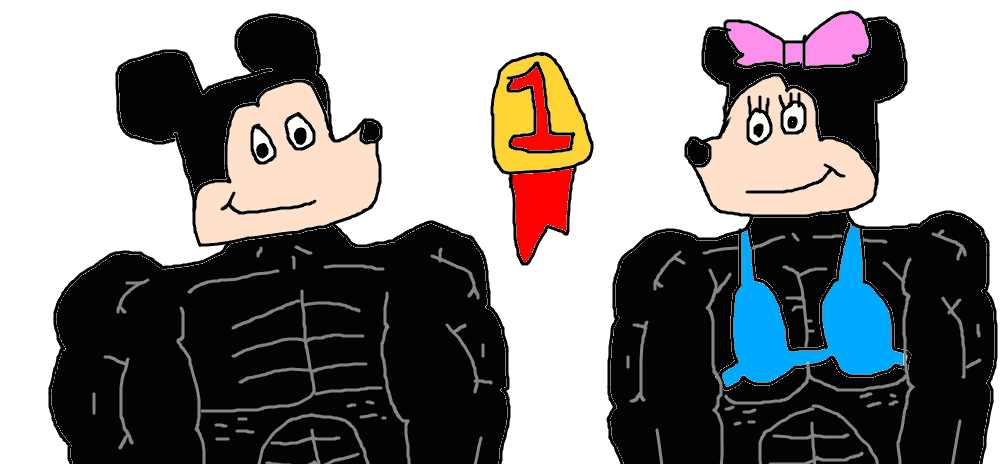 Mickey and Minnie Bodybuilding Champions by Simpsonsfanatic33 on DeviantArt