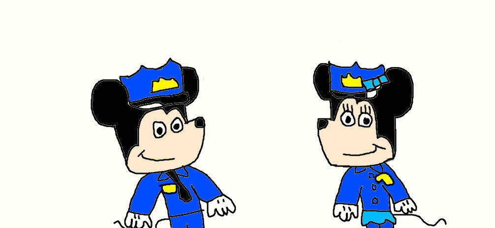 Mickey and Minnie Police Officers by Simpsonsfanatic33 on DeviantArt