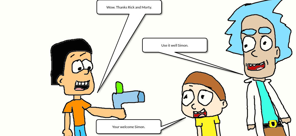 Simon and the portal gun by Simpsonsfanatic33 on DeviantArt