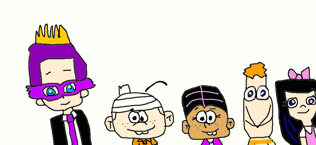 Brendan, Lincoln, Ronnie Anne, Phineas, Isabella by Simpsonsfanatic33 ...