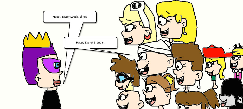 Brendan and Loud Siblings Easter greetings by Simpsonsfanatic33 on ...