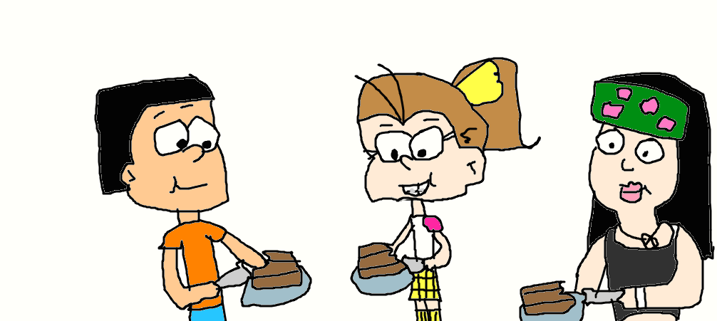 Simon and friends eat cake by Simpsonsfanatic33 on DeviantArt