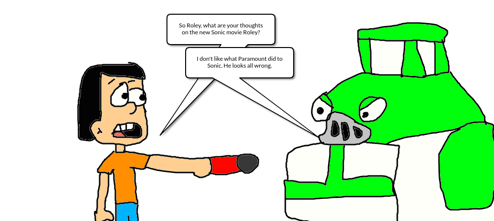 Simon interviews Roley on Sonic movie by Simpsonsfanatic33 on DeviantArt