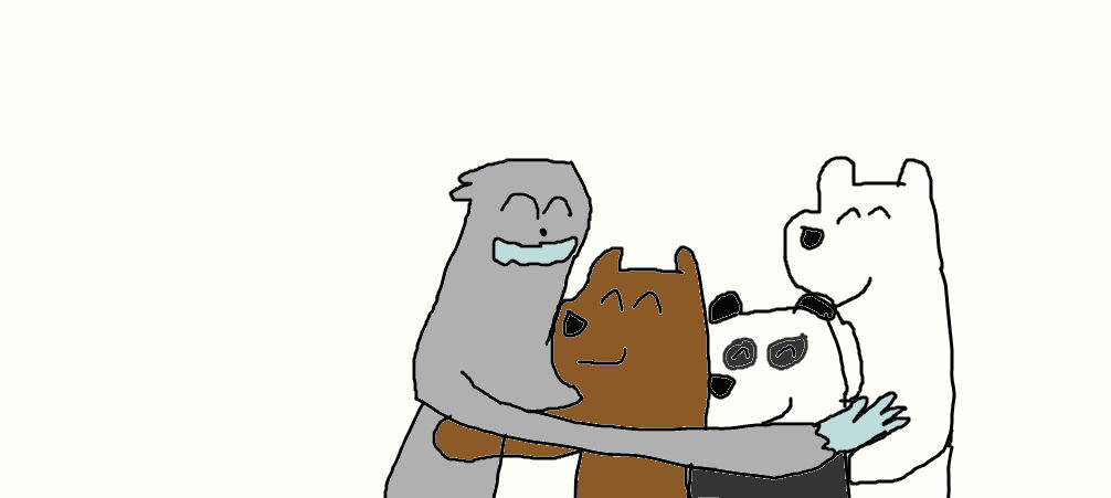 Charlie hugs Bear Brothers by Simpsonsfanatic33 on DeviantArt
