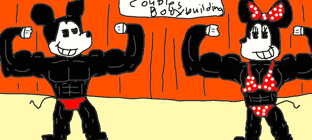 Mickey and Minnie bodybuilding competition by Simpsonsfanatic33 on ...