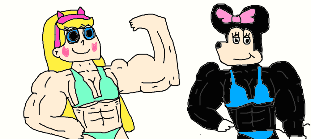 Muscular Disney Girls by Simpsonsfanatic33 on DeviantArt