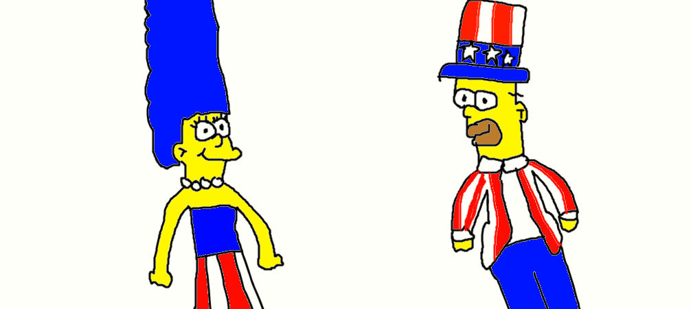 Homer and Marge 4th of July by Simpsonsfanatic33 on DeviantArt
