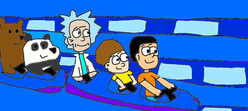 Simon and Friends ride Space Mountain by Simpsonsfanatic33 on DeviantArt