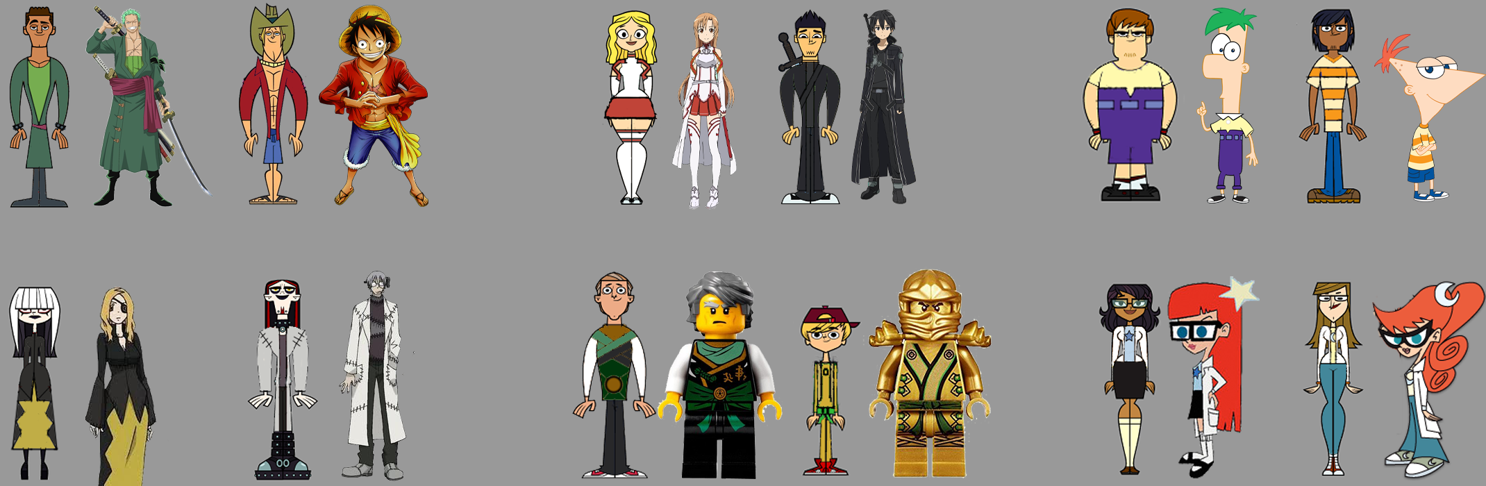 Ridonculous Race Halloween Part 1 Comparisons by JIMBOYKELLY on DeviantArt