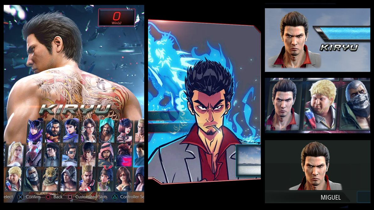 Kazuma Kiryu HUD and Artwork for Miguel by Commandestroy on DeviantArt