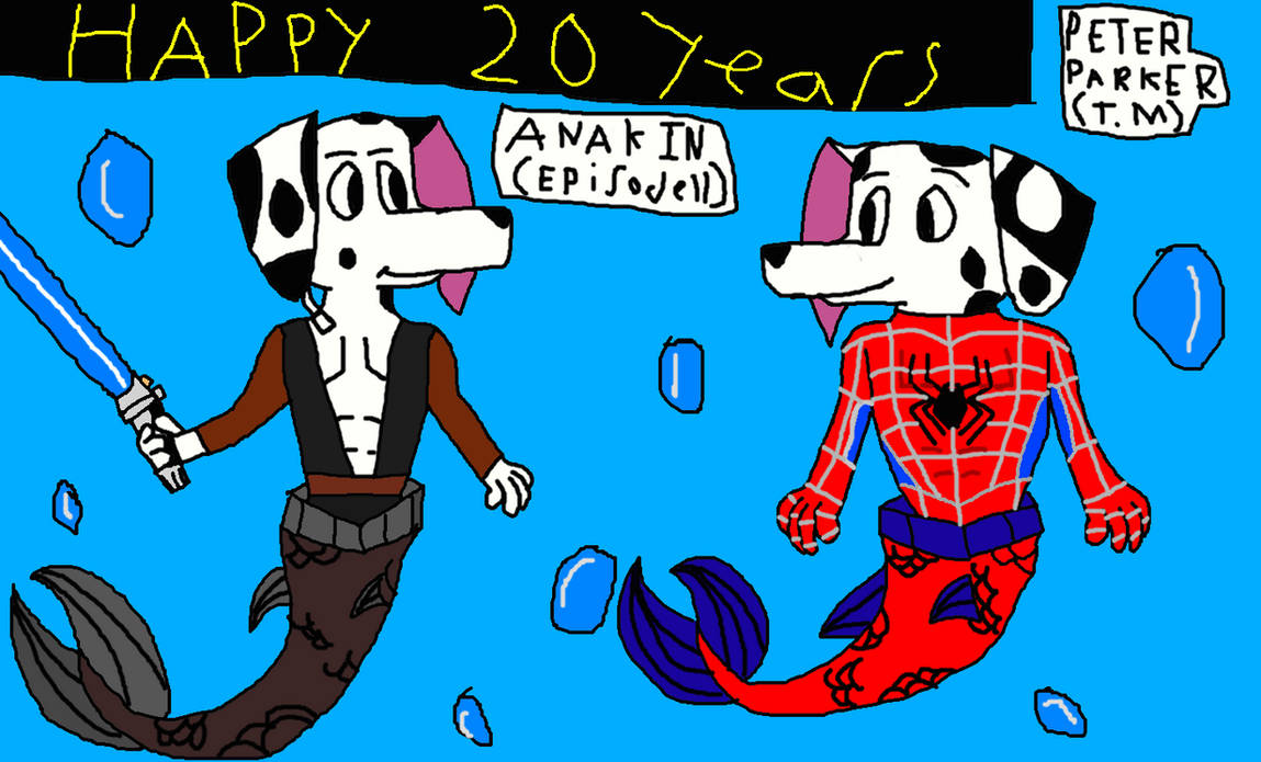 Anakin Skywalker and Peter Perker (mer-Dalmatians) by LewisDearly2022 ...