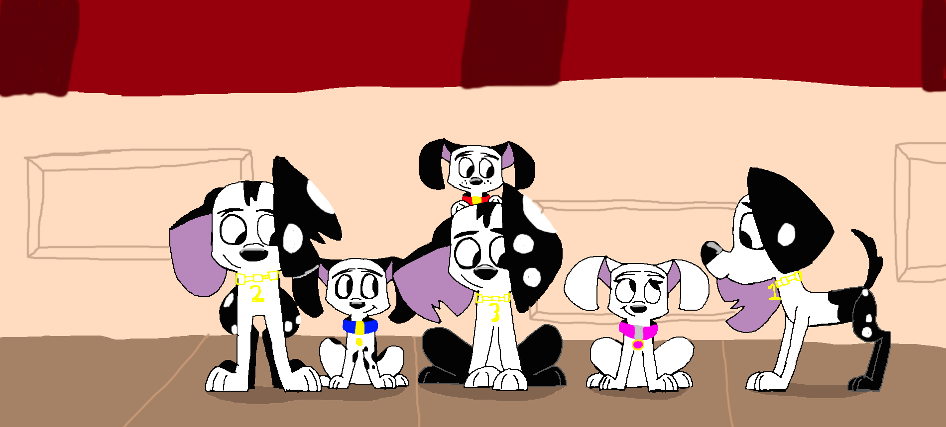 Oddball and the Trio by LewisDearly2022 on DeviantArt