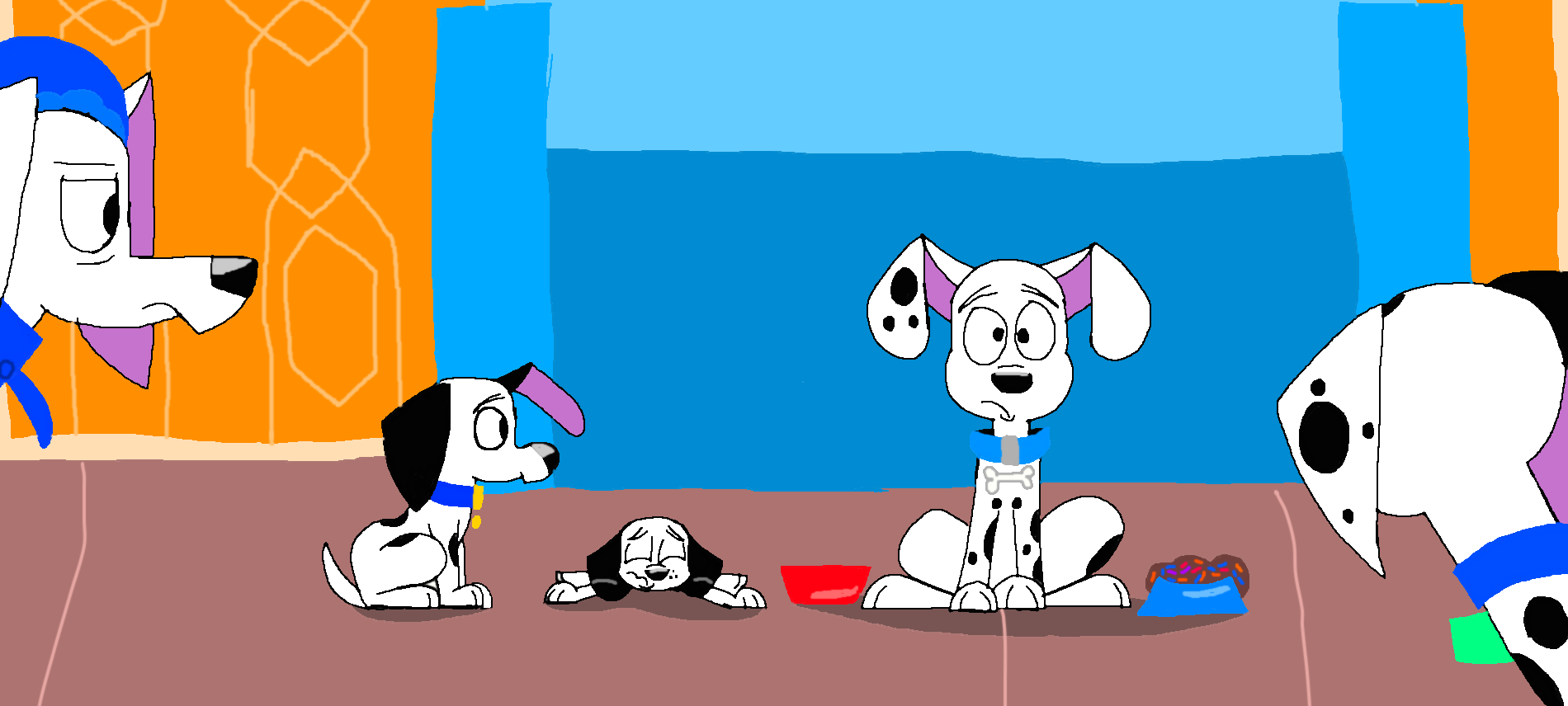 Kibble eating contest fail by LewisDearly2022 on DeviantArt