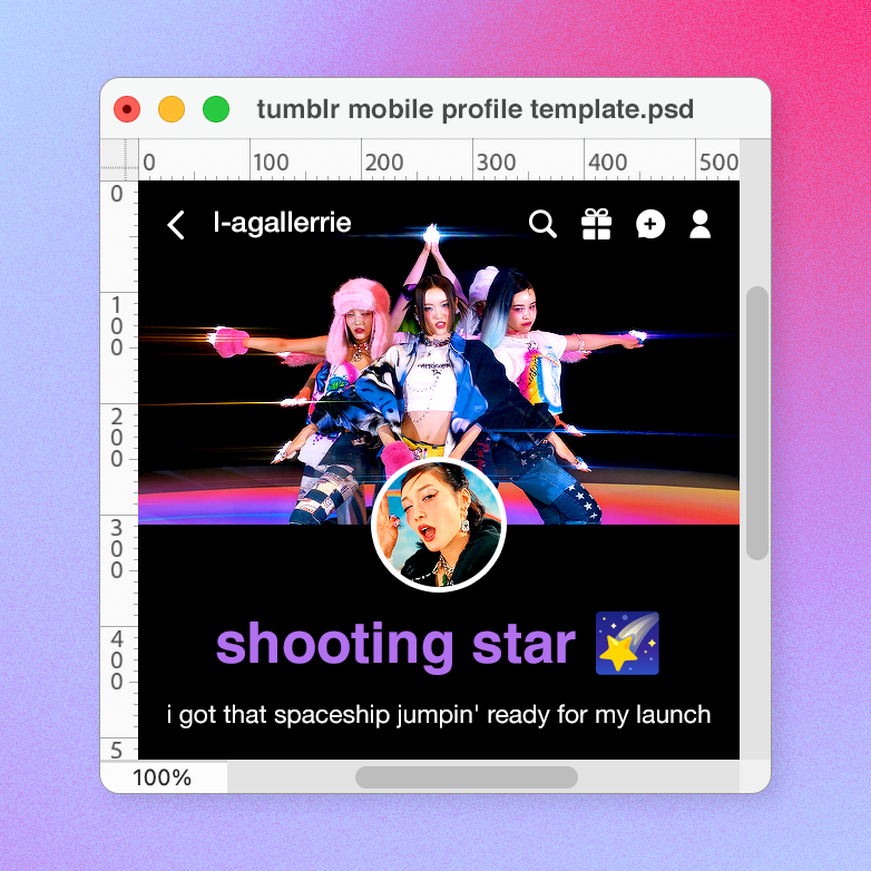 Tumblr Mobile Profile Template by L-agallerrie by l-agallerrie on ...