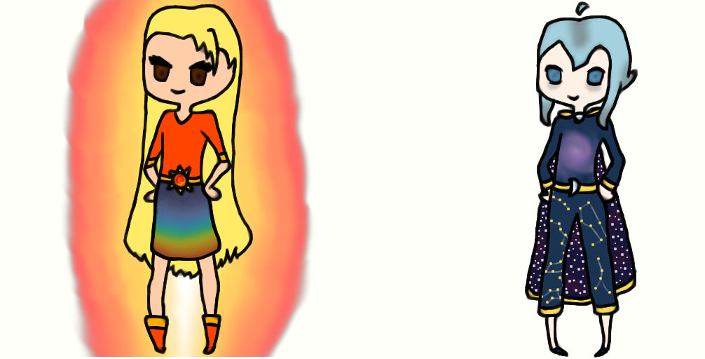 Human Sun and Moon by ZeldaJune on DeviantArt