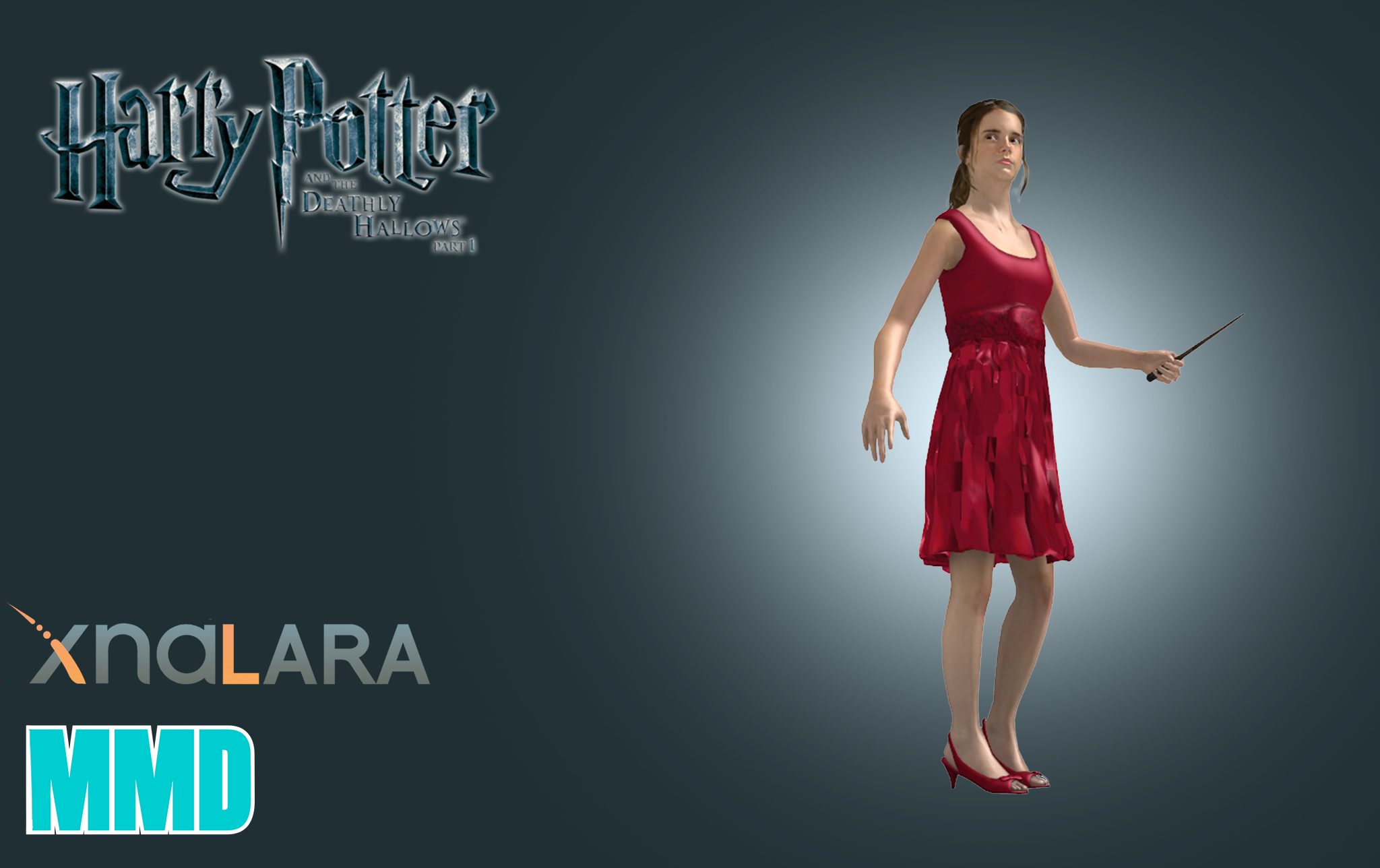 Harry Potter TDH P1 - Hermione (Dress) (MMD/XPS) by Riolette696 on ...