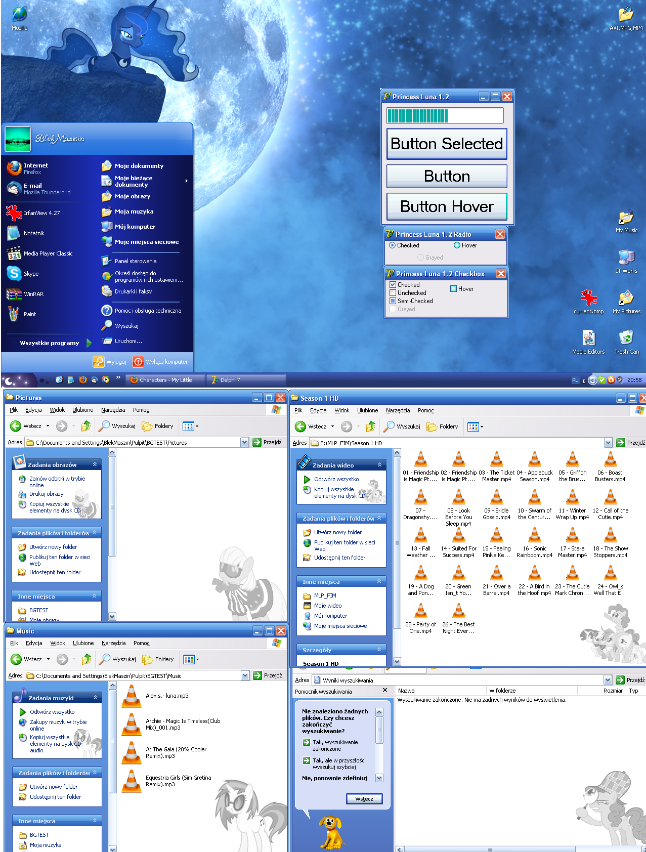 Princess Luna Windows XP Theme v 1.2 by jeurobrony on DeviantArt