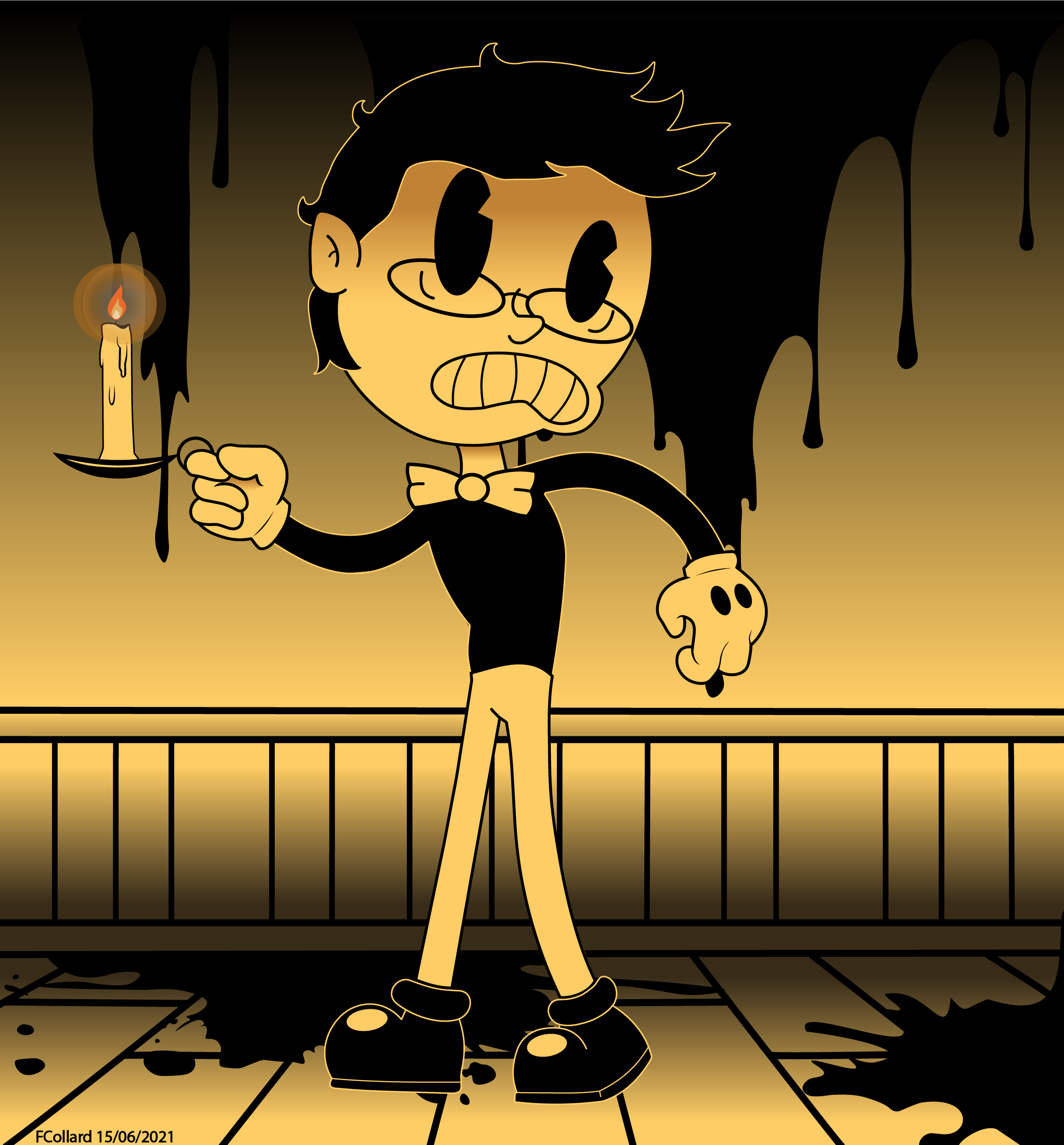 Bendy in THE DEVIL AND THE HUMAN by Megalodon78 on DeviantArt
