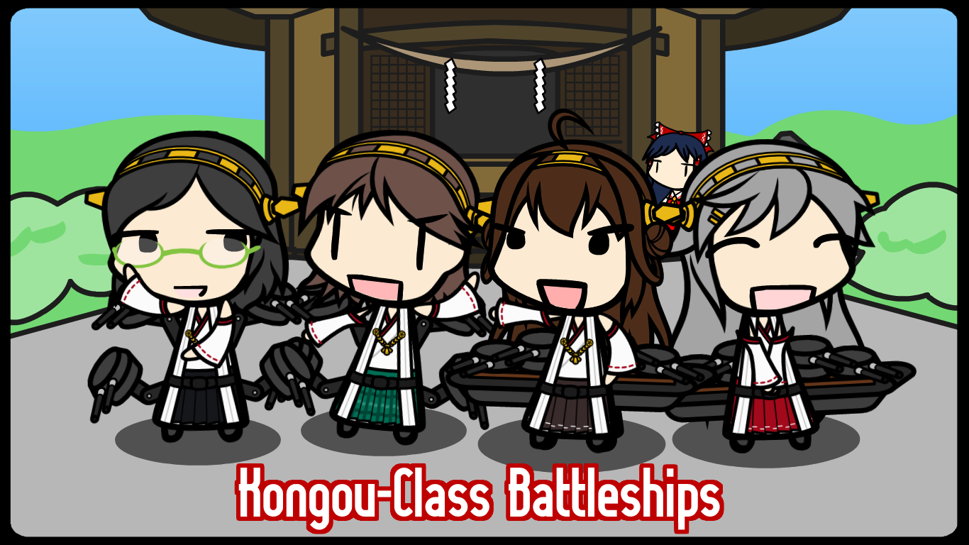 [Kancolle] Kongou Sisters (Create.swf chars.) by Feraligono on DeviantArt