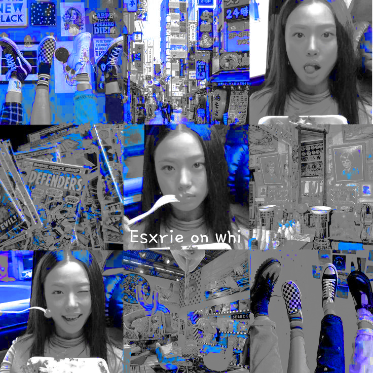 Glitching blue by peppermint144 on DeviantArt