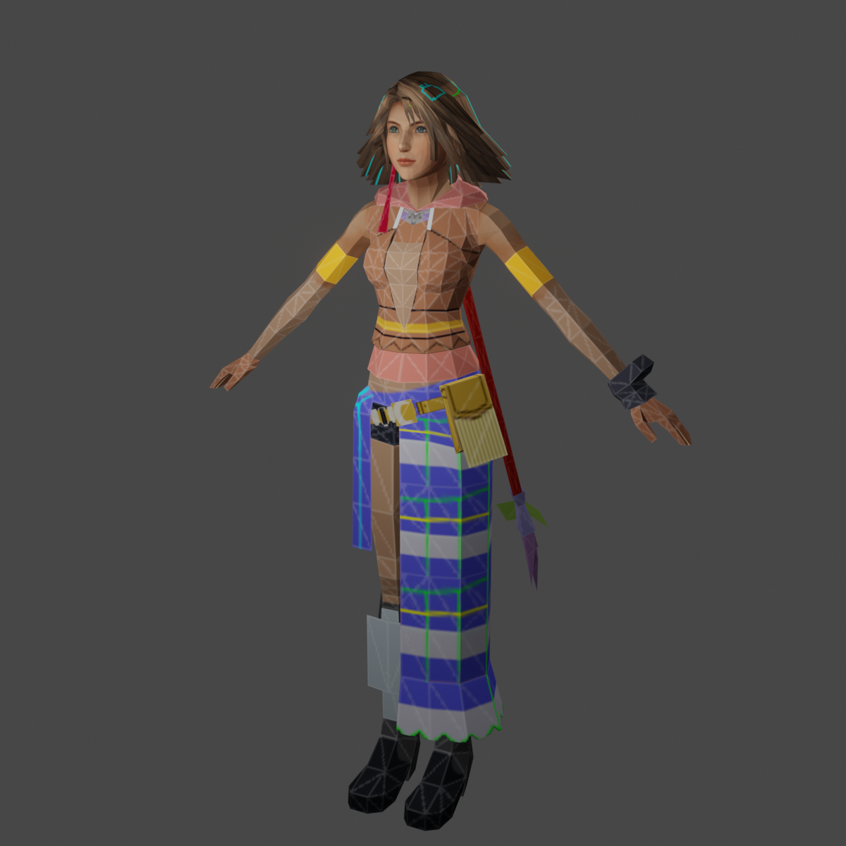 FFX2 - Yuna - Early Version In Game Files by Agensonik on DeviantArt