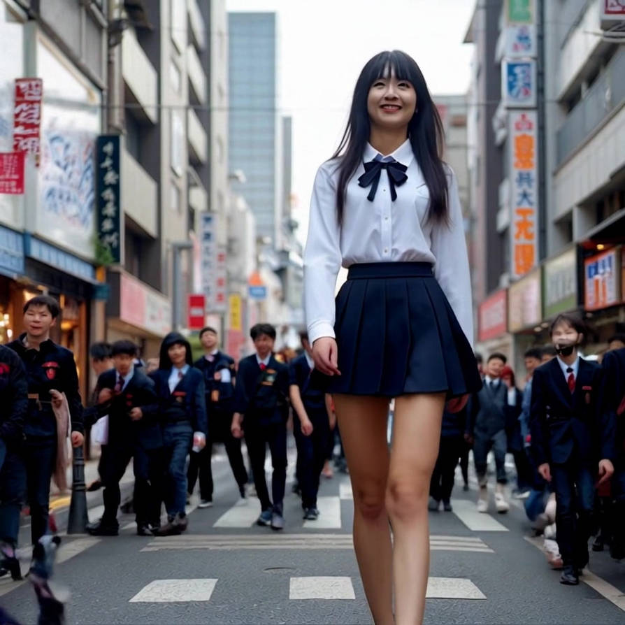 Very Tall Japanese Girl in Seifuki by GTiny on DeviantArt