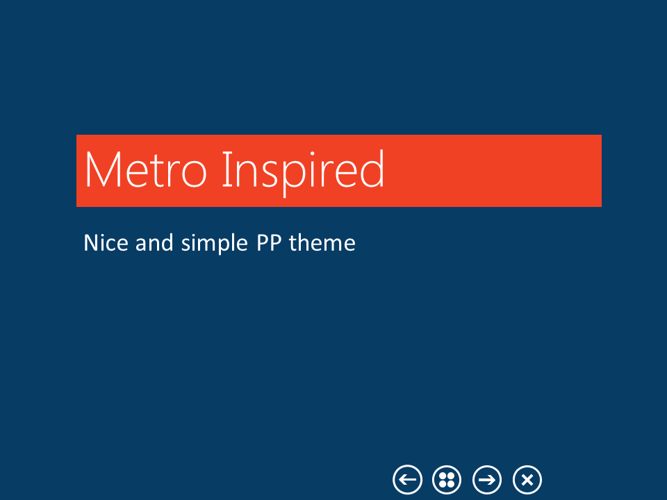 Metro Inspired PPT template by orajo on DeviantArt