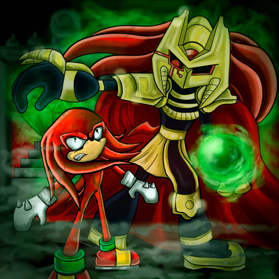 Knuckles vs Enerjak by Emiliyaki on DeviantArt