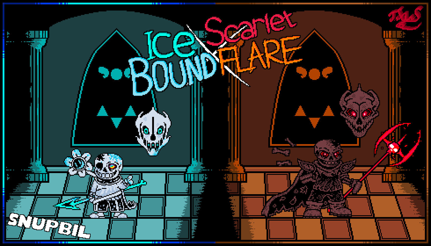 Ice Bound and Scarlet Flare (ft. DeadTale-Cherry) by SNUPBIL on DeviantArt