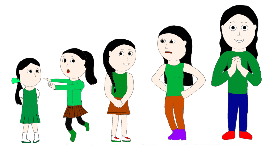 Humanized TTTE: The growth chart of Emily by Denngine on DeviantArt